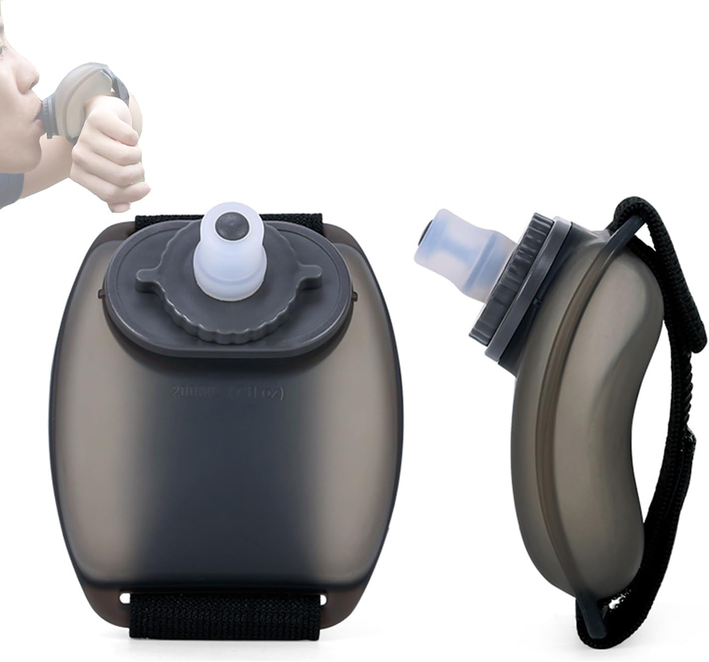 GQC Wrist Water Bottle Running Wrist Sports Water Bottles, 200 ml ...