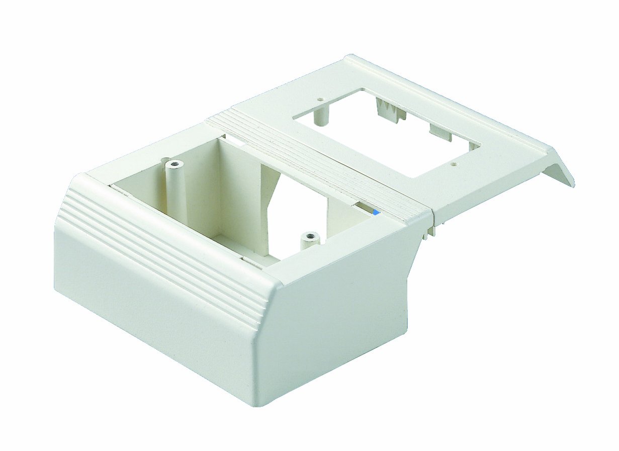 Panduit T70WCIW Offset Box for Screw-on Face Plate, Off White, 2-Piece ...