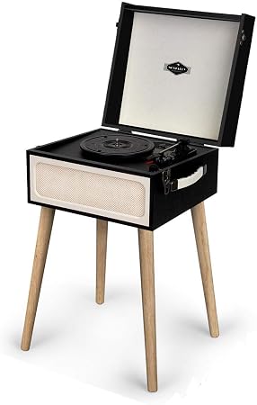 Auna Vinyl Record Player, with Speakers, Home Audio Record Players ...