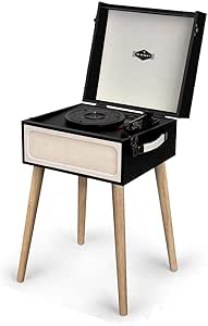 Auna Vinyl Record Player, with Speakers, Home Audio Record Players ...