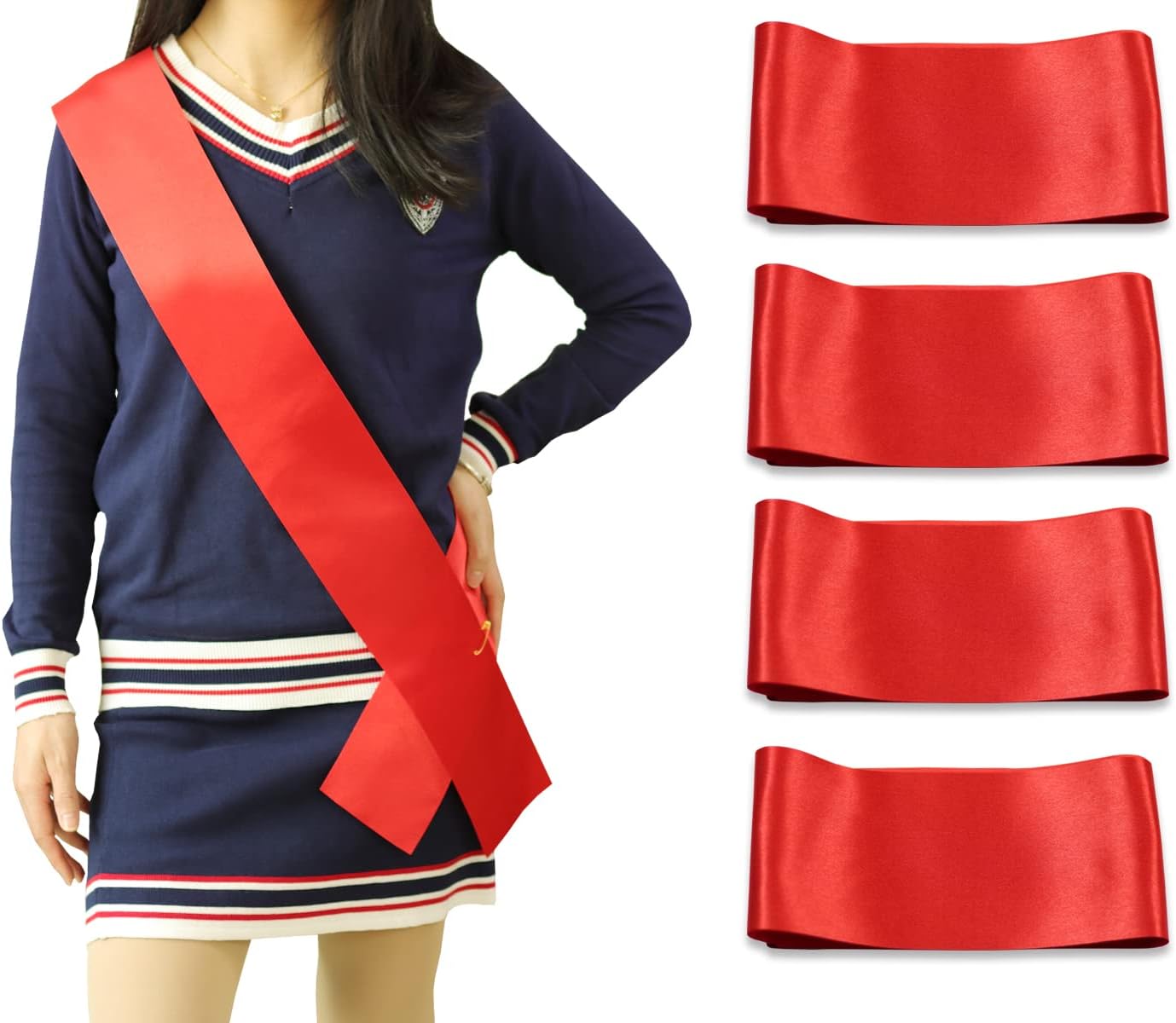 Amazon.com: CIEHER 1 Pack Black Sash Blank Satin Sash Custom Sash Prom ...