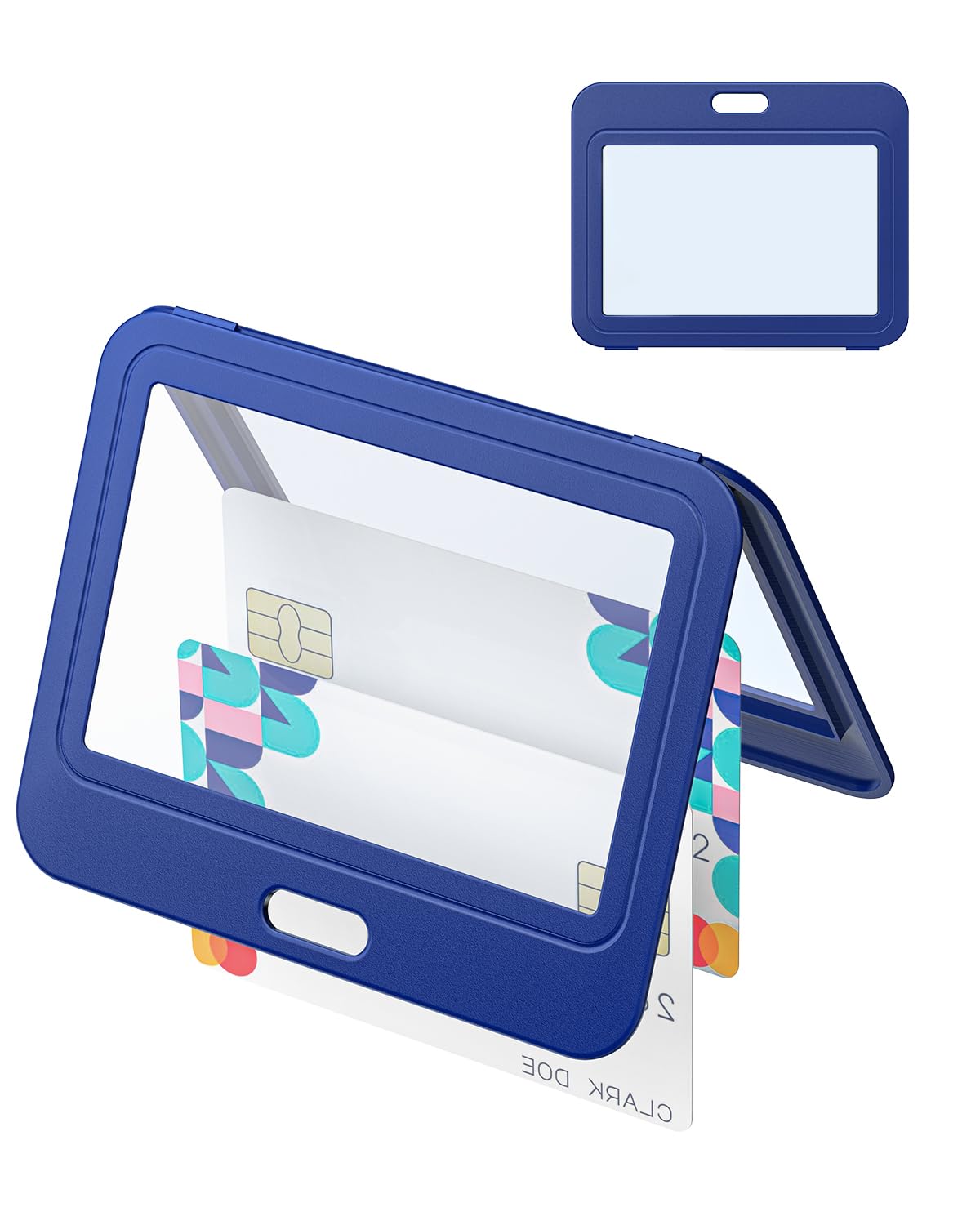 Amazon.com : Uniclife 1 Pack ID Badge Holder with Double-Sided Windows ...