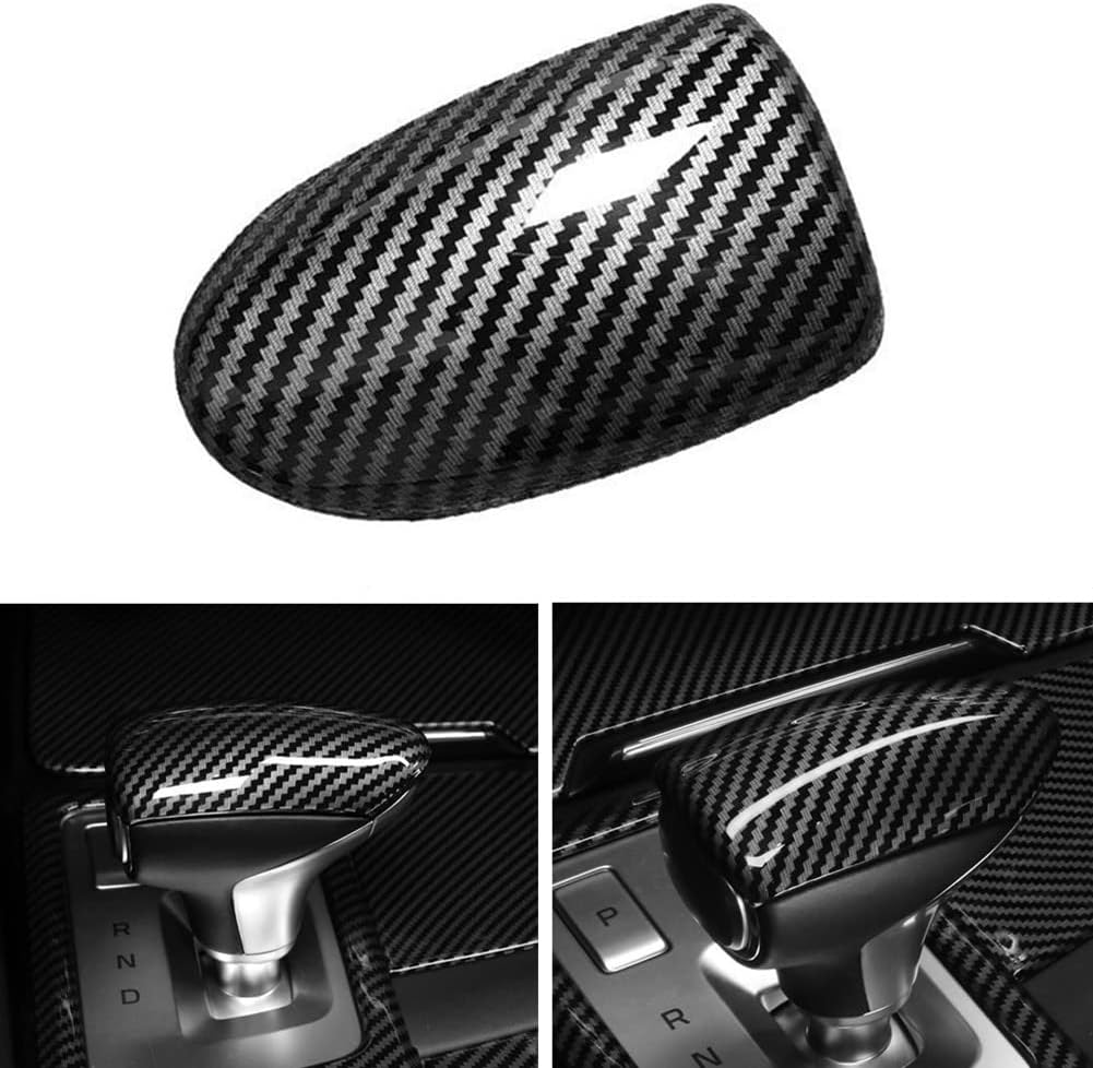 Amazon.com: Cnaurda Carbon Fiber Style Gear Shift Knob Cover Knob Gear ...