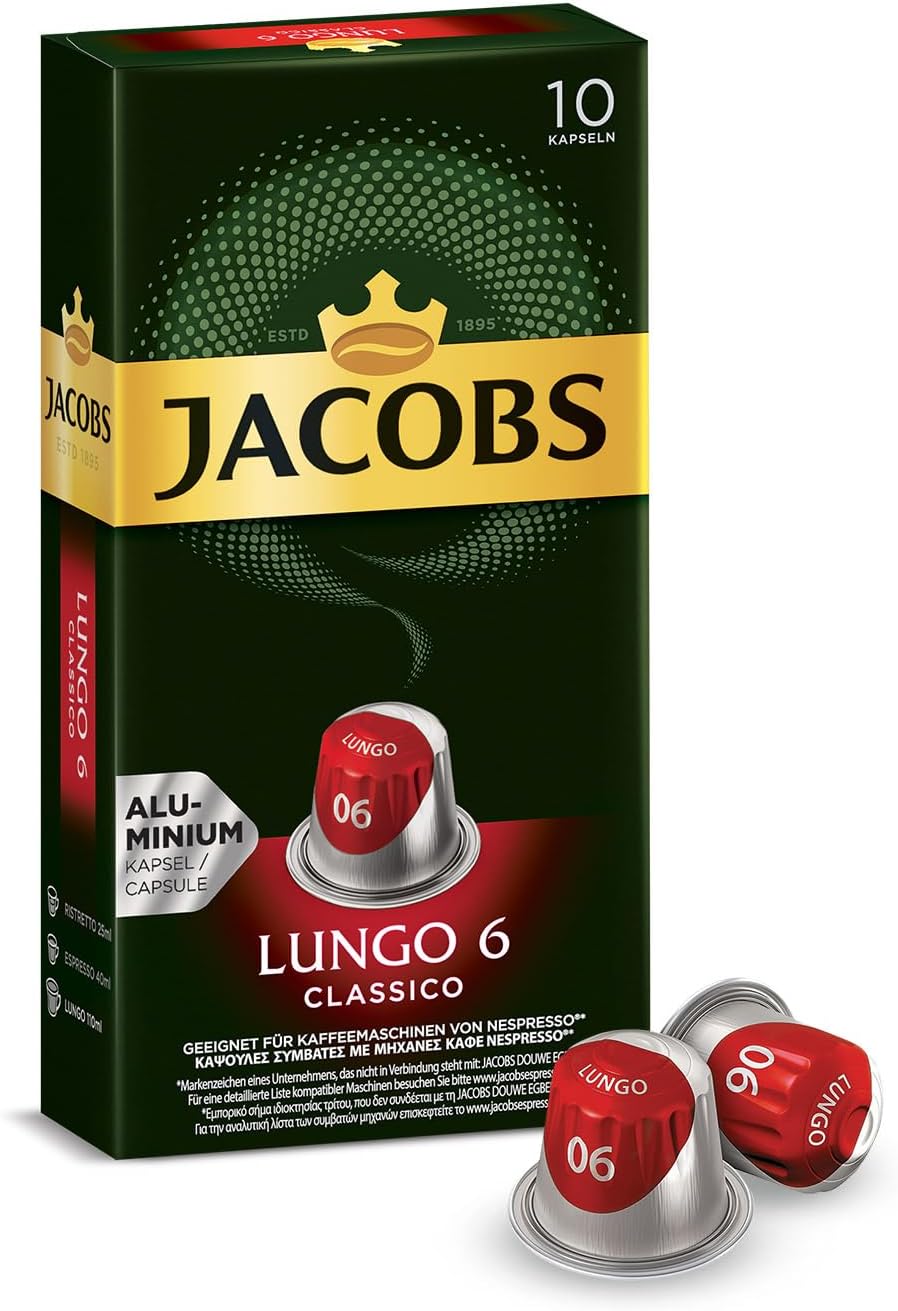 Jacobs Capsule Lungo 6 Classic Kapsül Kahve : Amazon.com.tr