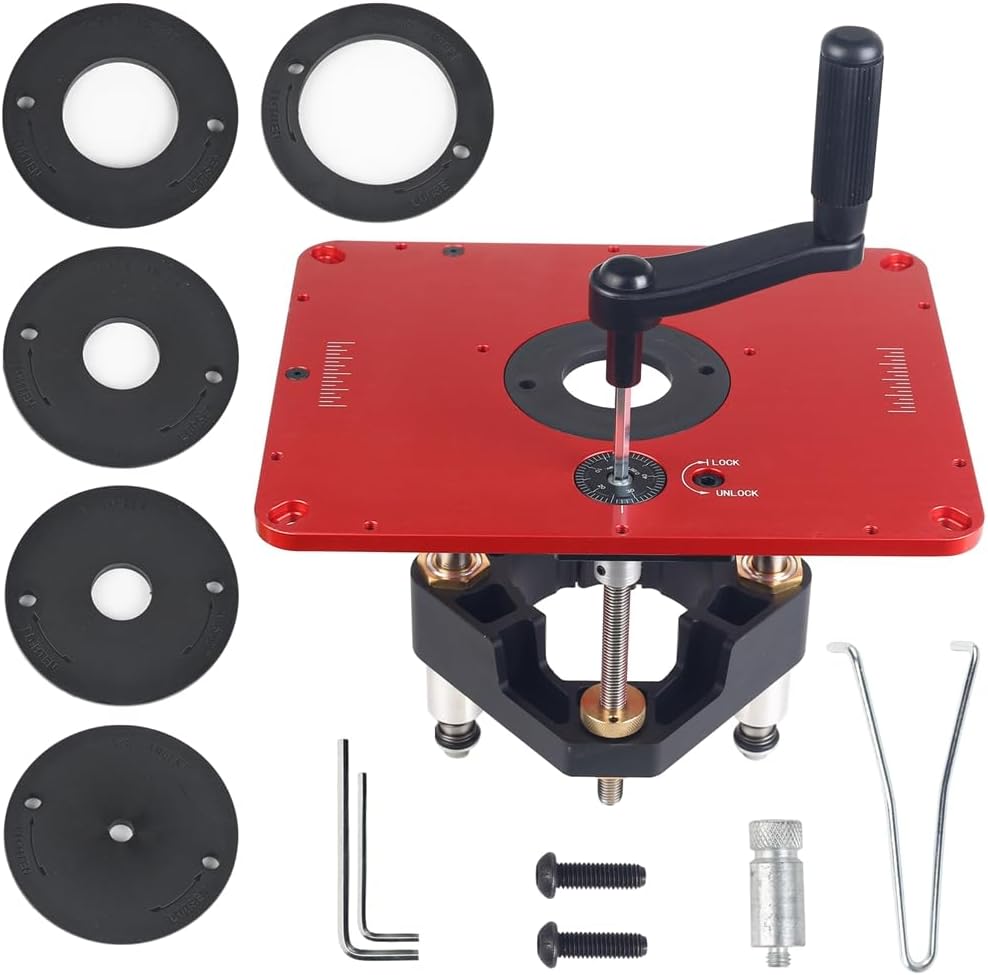 Soysehung Router Lift for 3-1/2" Diameter Motors, Precision Woodworking ...