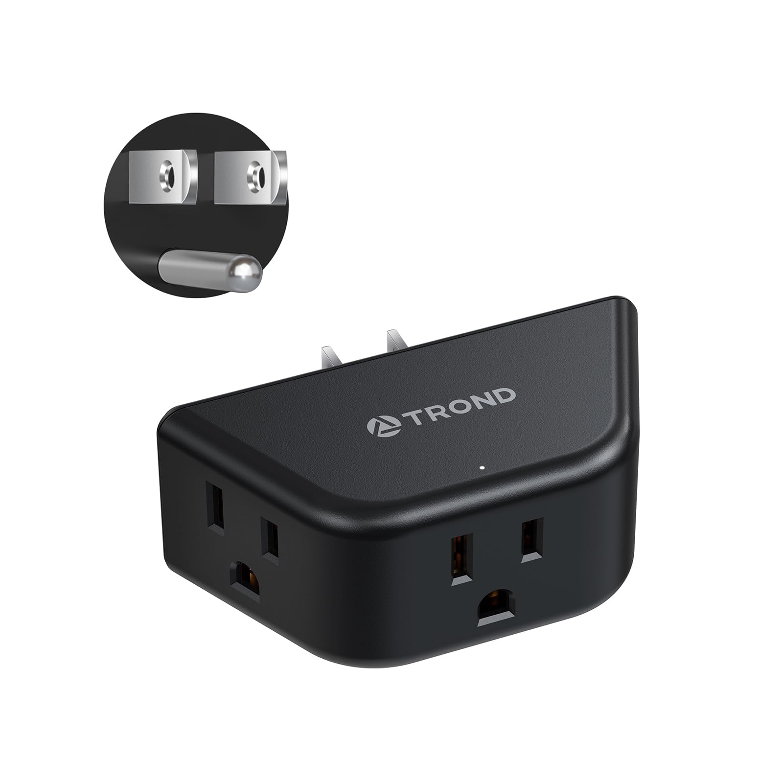 TROND Outlet Extender - 3 Prong Grounded Plug Extension Outlet, 3 Way ...