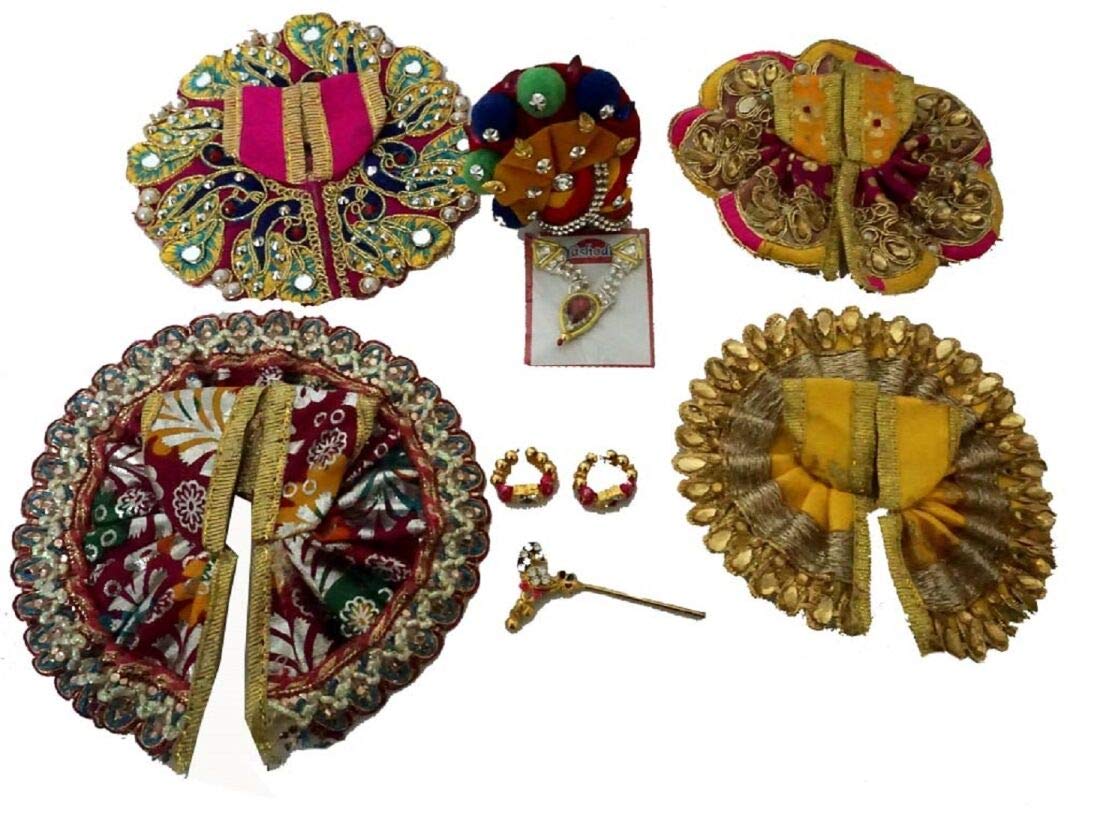 Buy Bansuri Creation Kanha Clothes(Bhagwan Wastra, Poshak) Online at ...