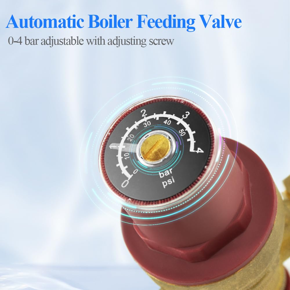 Snapklik.com : WiseWater Brass Automatic Boiler Fill Valve, Adjustable ...