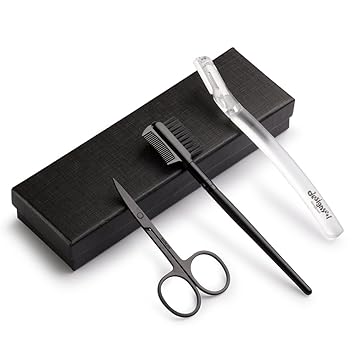 Amazon.com : ROSALU 3 in 1 Eyebrow Kit, Eyebrow Razor Eyebrow Brush ...
