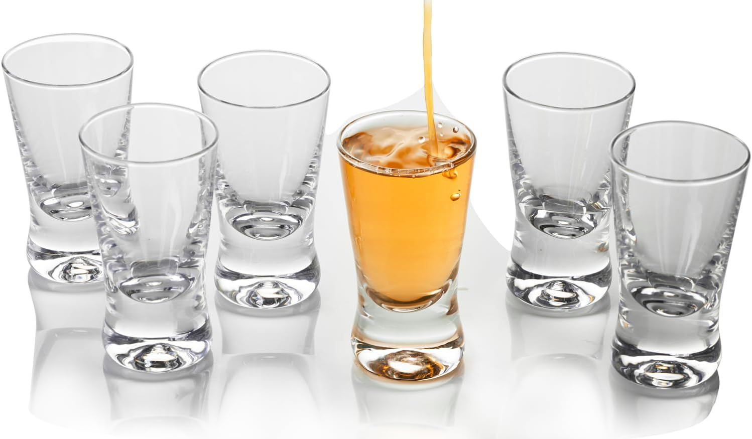 Galvog® Shot Glasses 50ml | Heavy Base Shot Glasses Set of 6 – Drinking ...
