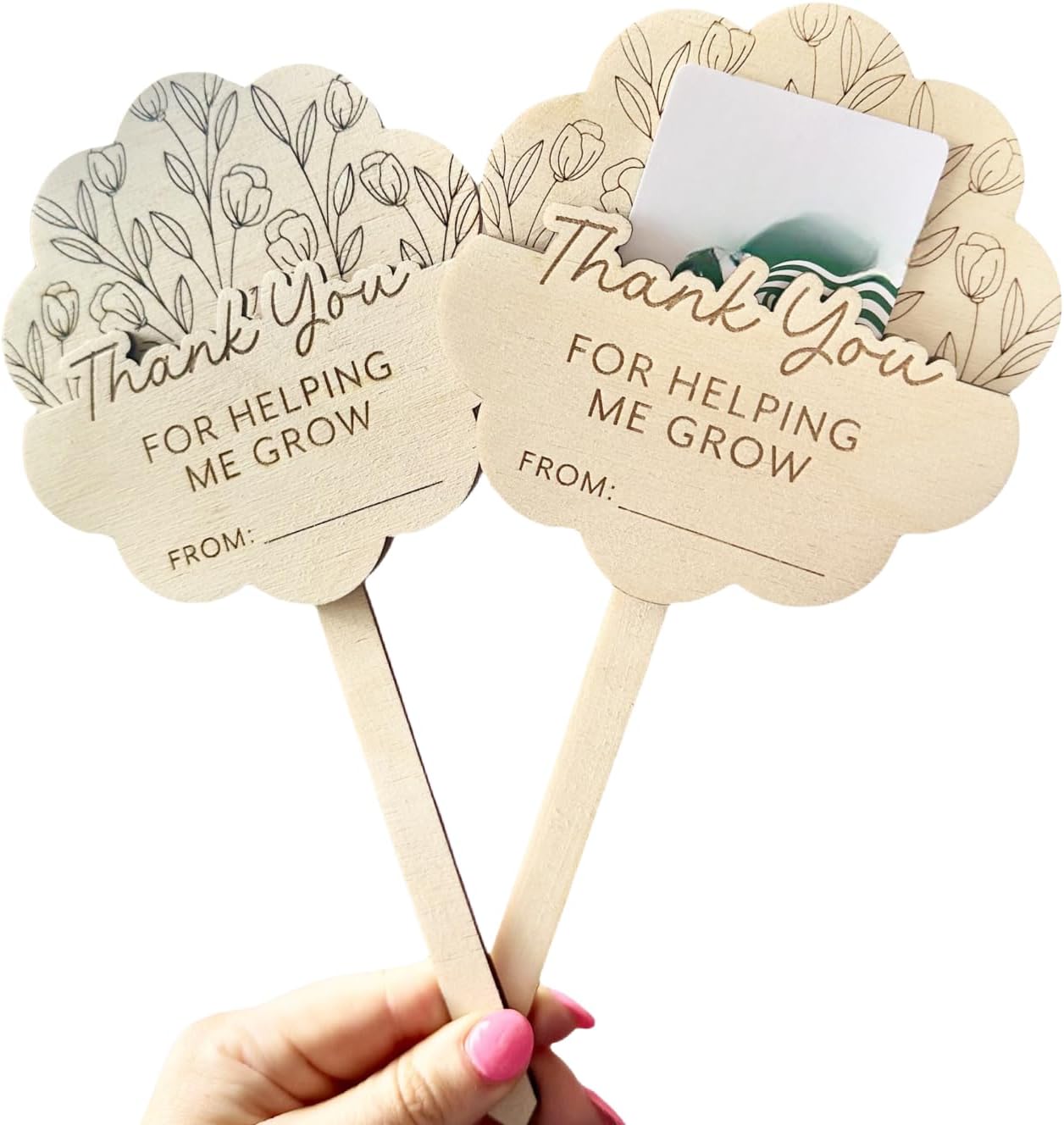 Amazon.com: Thank You for Helping Me Grow Succulent Tags Teacher ...