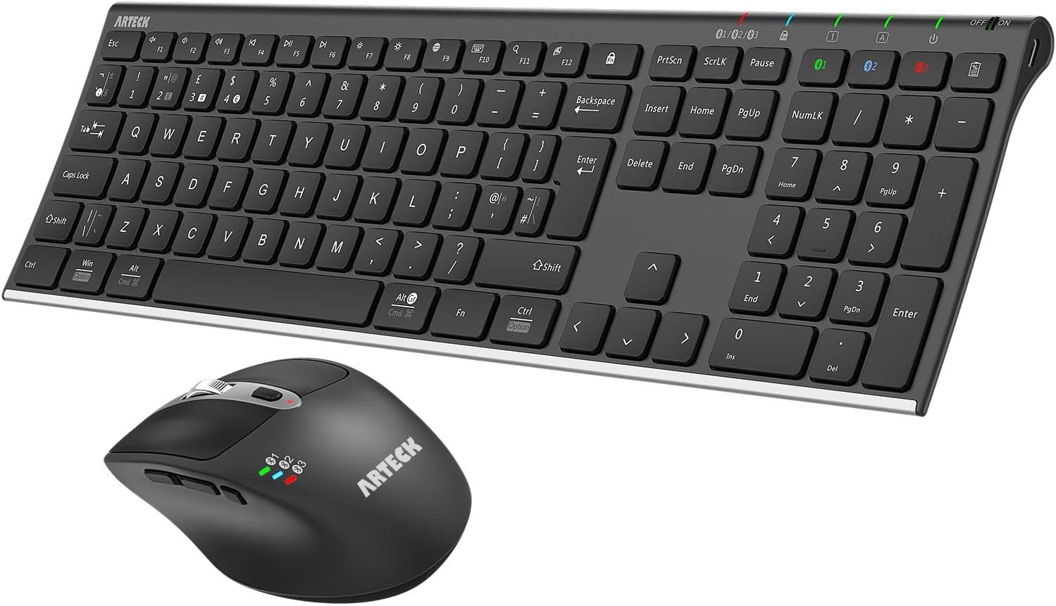 JLab Go Bundle Bluetooth & Wireless Keyboard and Mouse Set - Multi ...