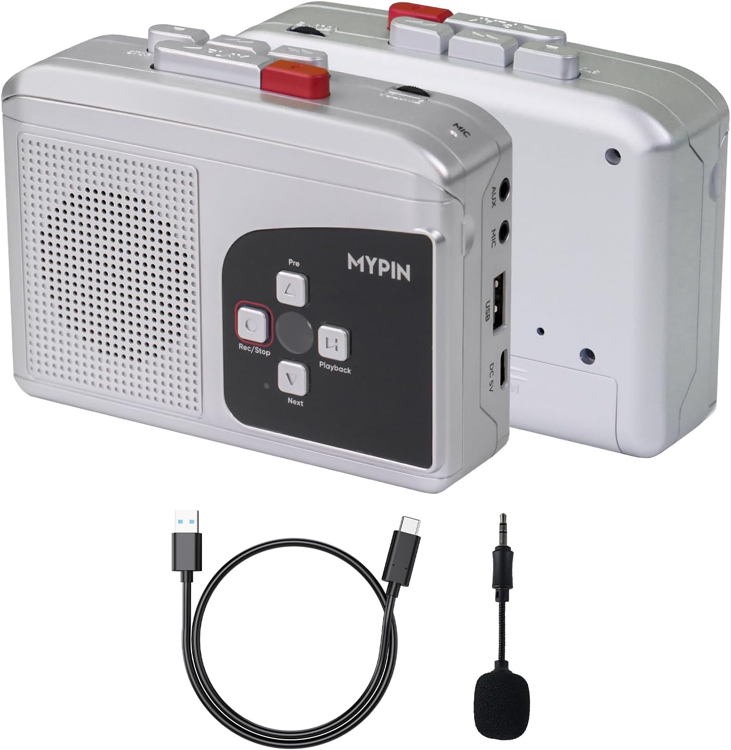 Amazon.com: Portable Stereo Walkman Cassette Recorder Player, Converter ...