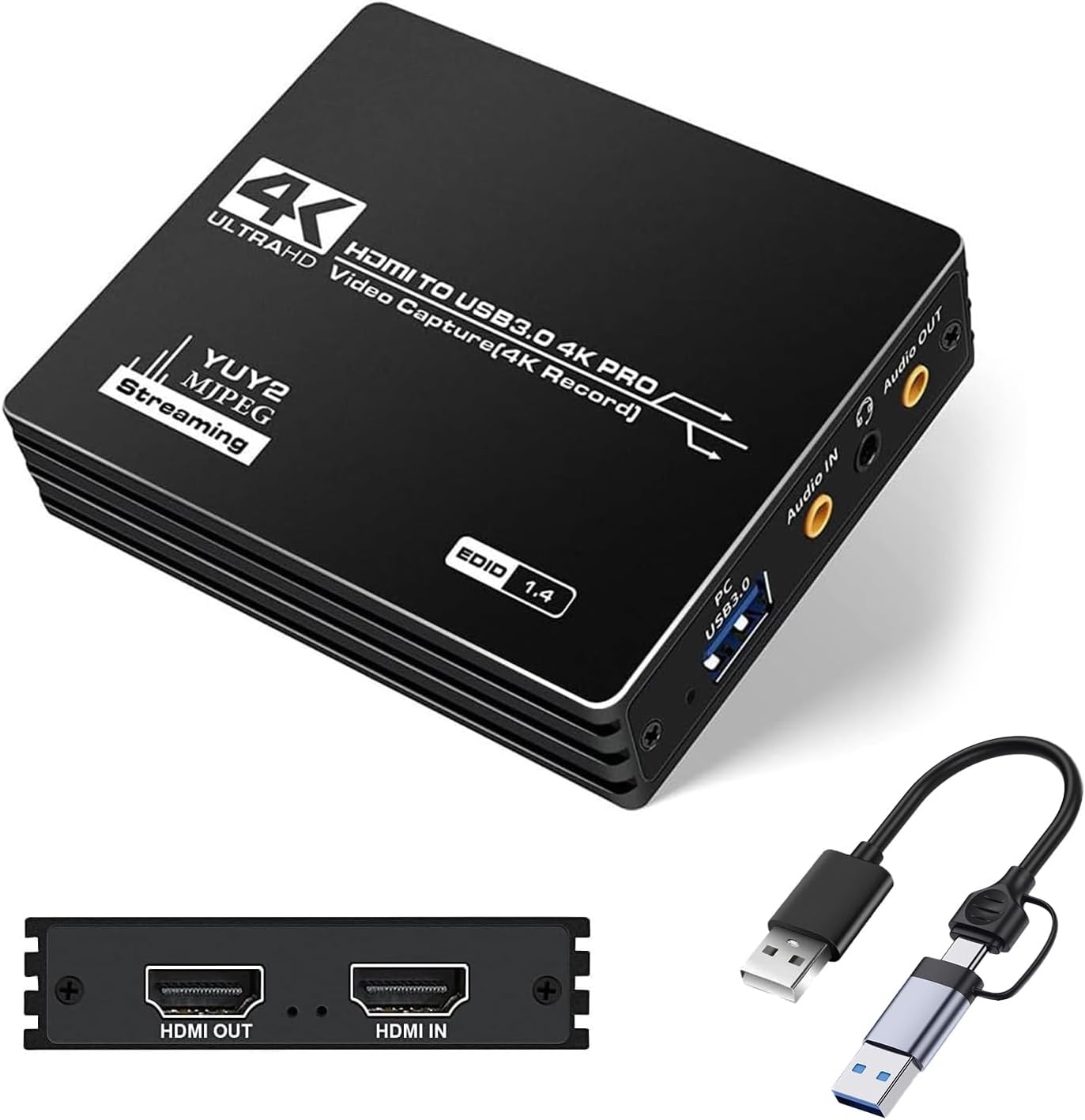 Amazon.com: 4K HDMI Capture Card, Audio Video Capture Card with ...
