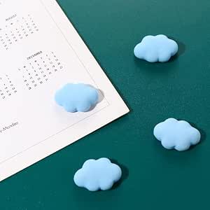 Amazon.com: 4Pcs Set Blue Fridge Magnet Cartoon Cute Cloud Shape Fridge ...