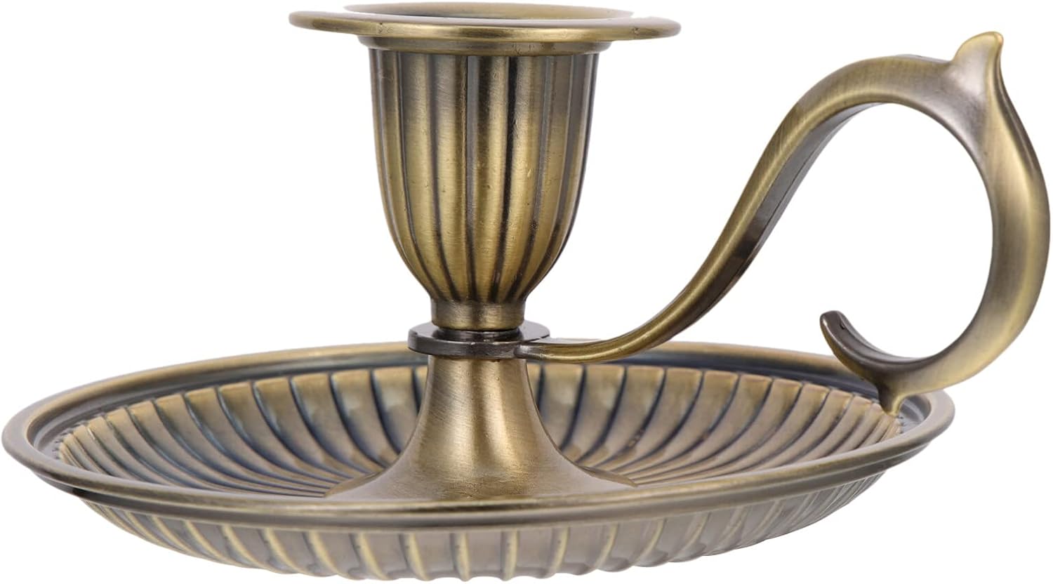 Amazon.com: HOMSFOU Retro Handheld Candlestick Holder Vintage Taper ...