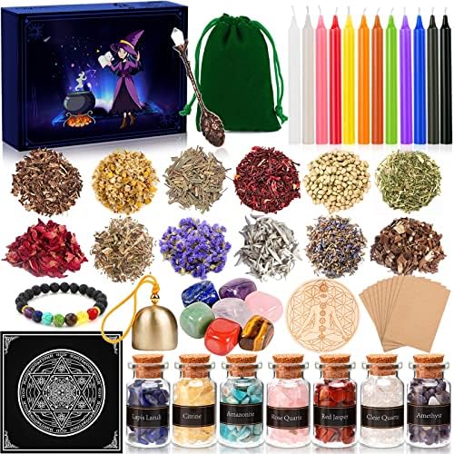 Amazon.de: Tonsooze Hexerei Kit 57 Stück Witchcraft, Hexe Starter ...