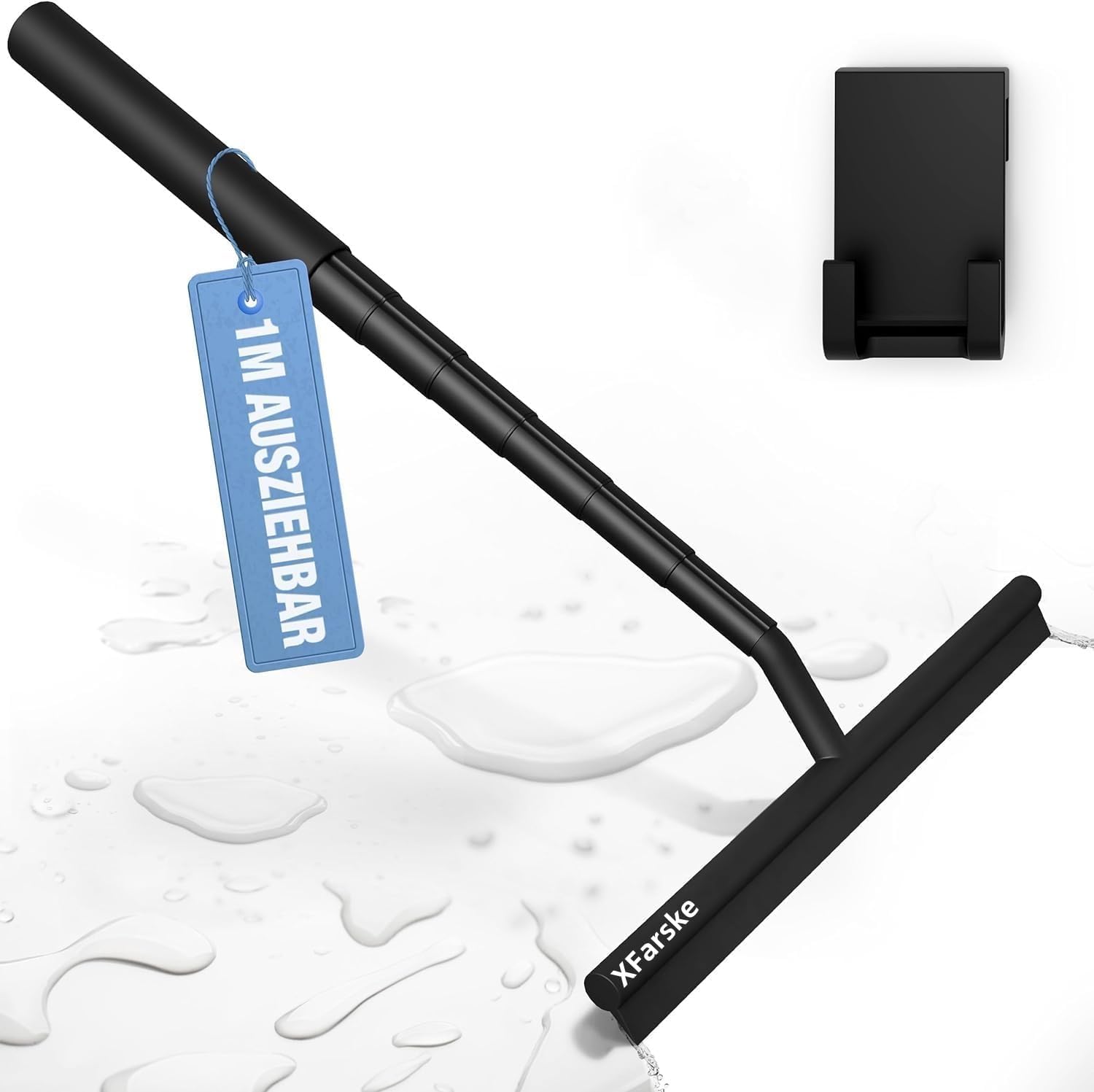 Amazon.com: XFarske Extendable Shower Squeegee for Glass Doors, Shower ...