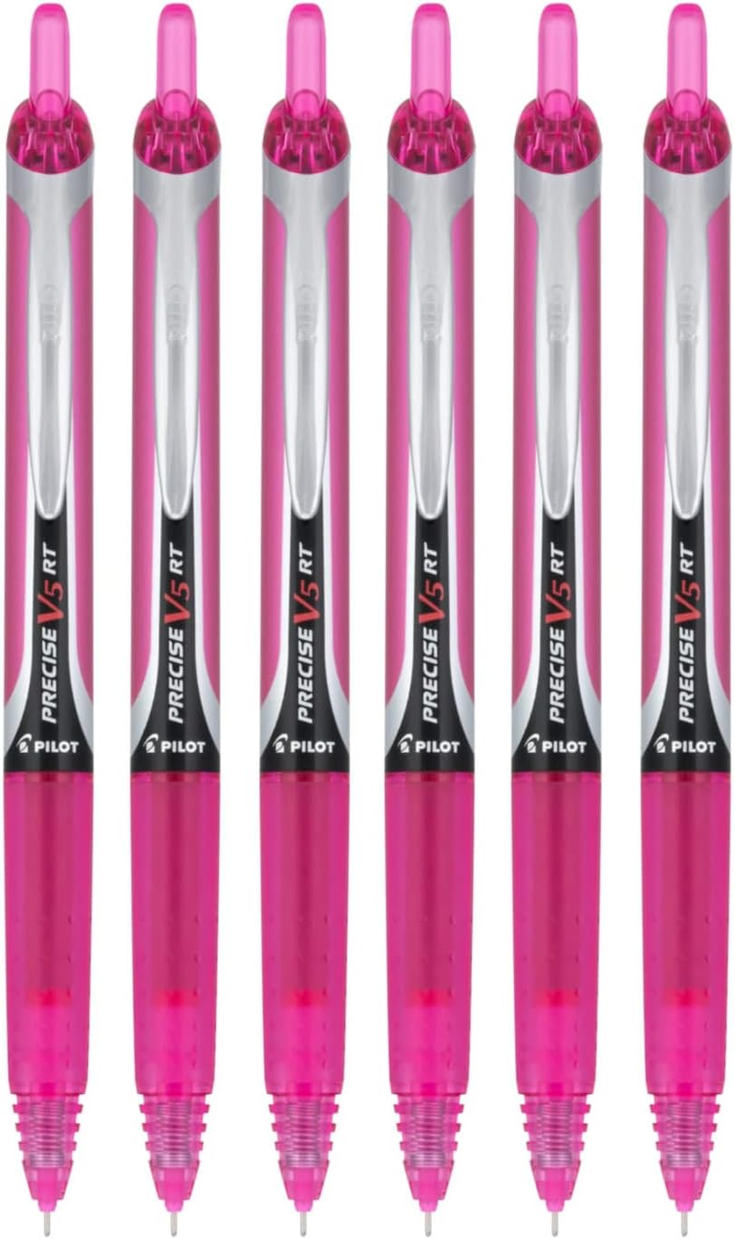 Amazon.com : Pilot : Precise V5RT Retractable Rolling Ball Pen, Purple ...