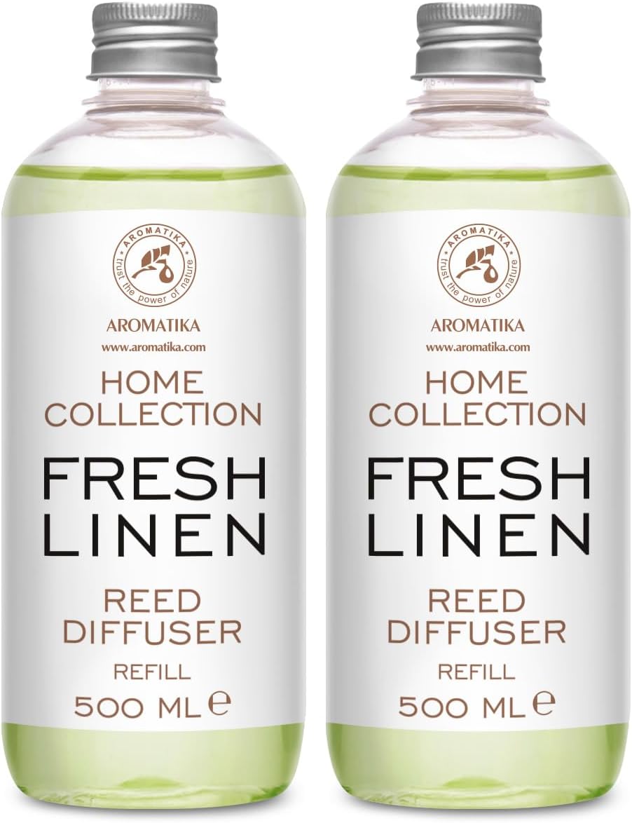 Amazon.com: Refill Reed Diffuser Fresh Linen - Set 2 х 17 Fl Oz - Aroma ...