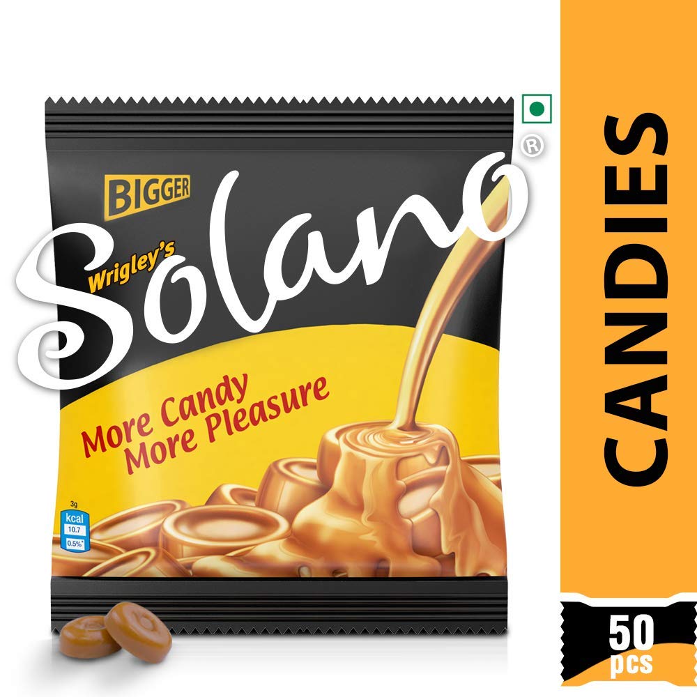 Wrigley Solano Butter Candy Pouch, 150gm (50 Pieces) : Amazon.in ...