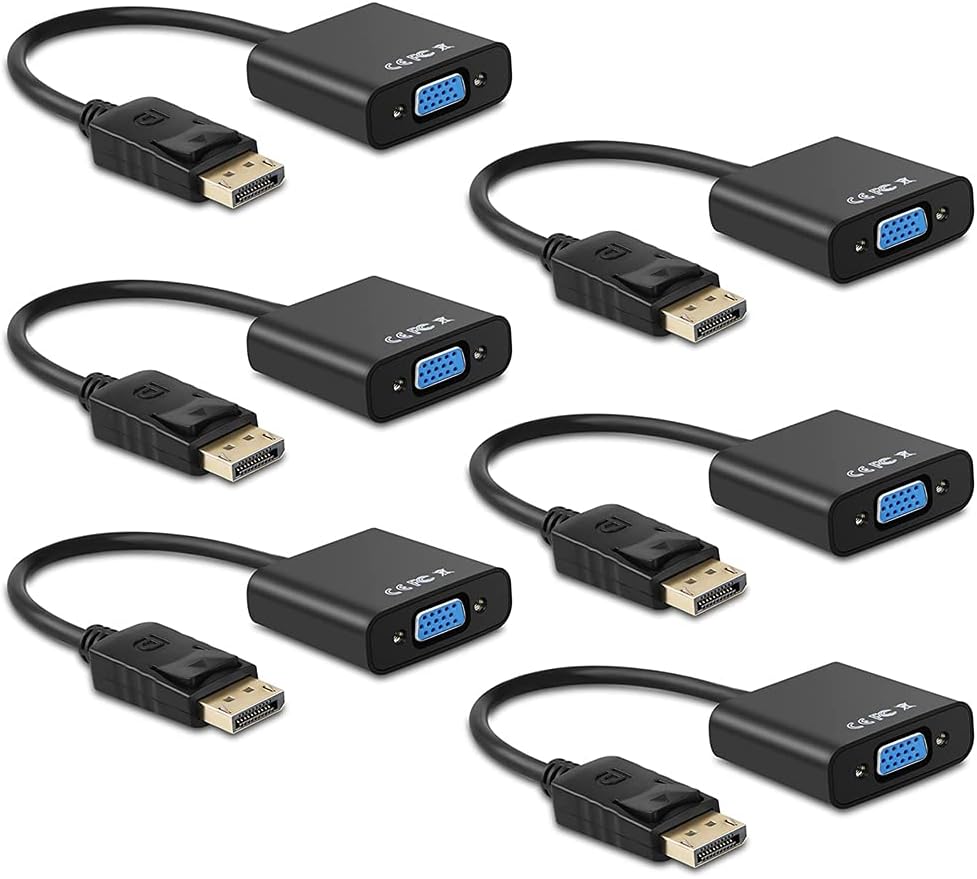 Amazon.com: Moread DisplayPort (DP) to VGA Adapter, Gold-Plated Display ...