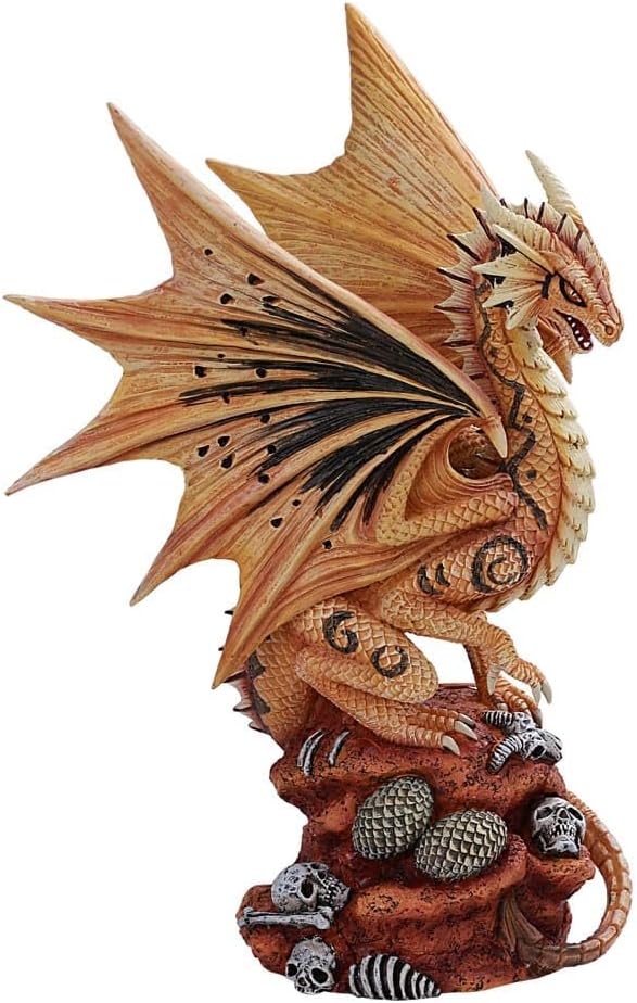 Pacific Giftware Anne Stokes Age of Dragons Desert Dragon on Skull Head ...