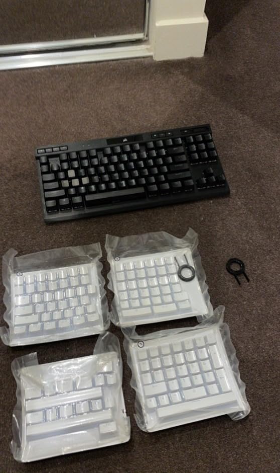SteelSeries PrismCaps Universal Double Shot PBT Keycaps, Black ...