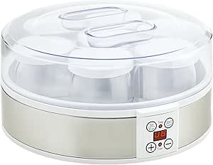 HOMCOM Yoghurt Maker Yoghurt Machine with 48 Hour Timer, Yogurt Maker ...