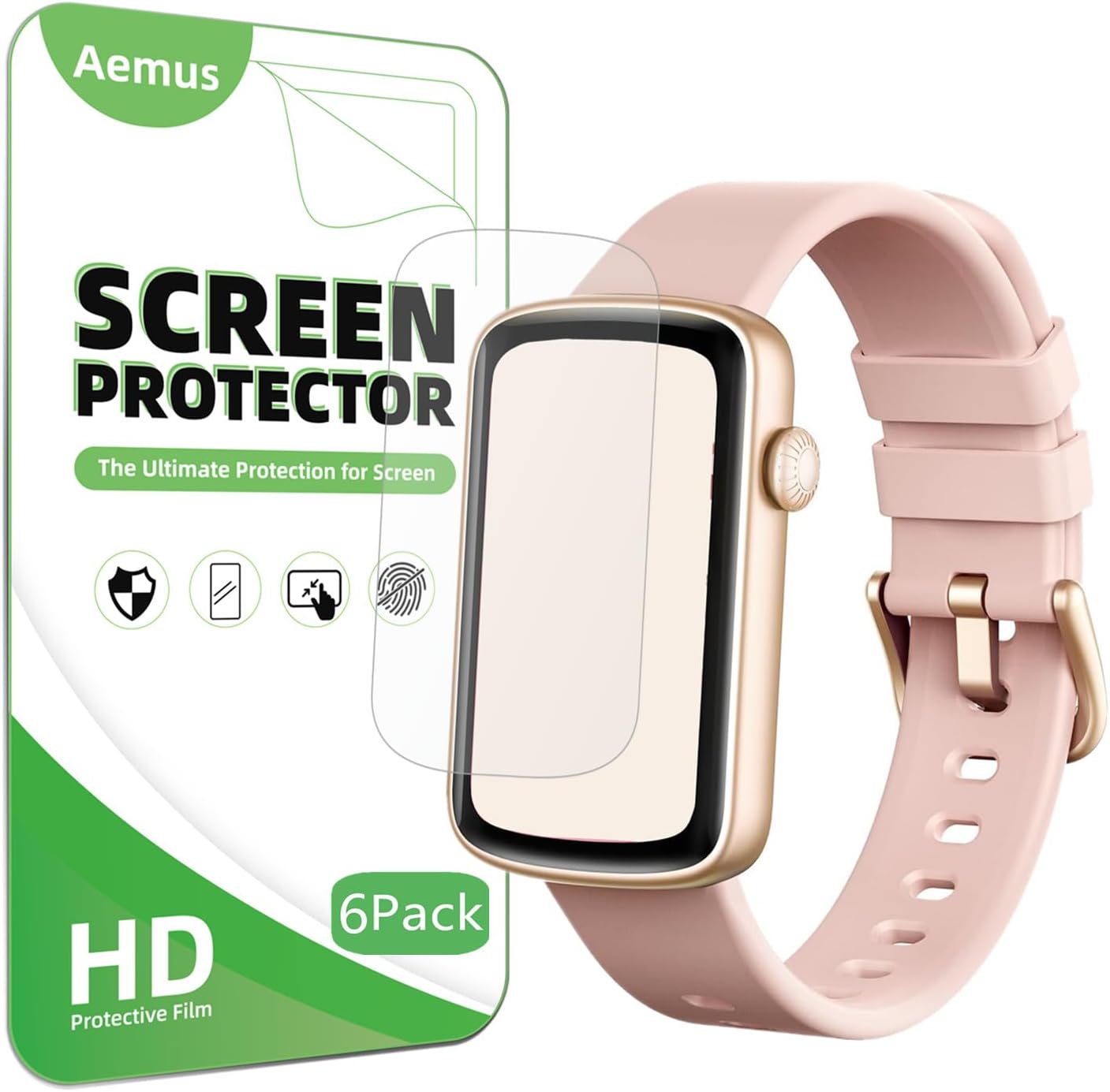 Amazon.com: Aemus Screen Protector Compatible for Sanorum Smart Watch 1 ...