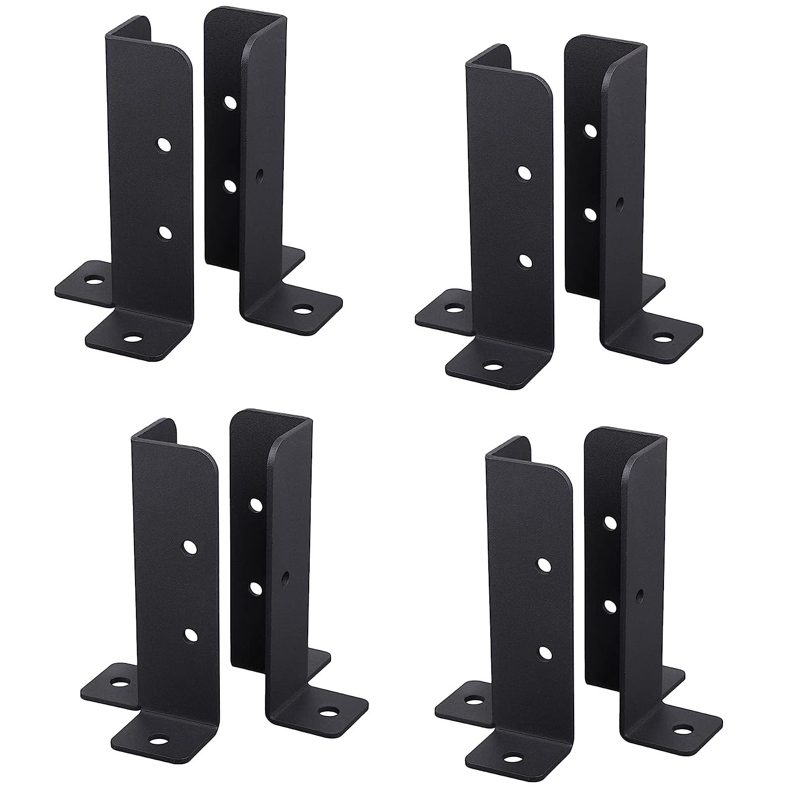 Buy 8Pcs Adjustable Deck Post Base Fit 1.5x1.5, 2x2, 2x4, 4x4 Post Deck ...