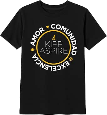 KIPP Texas Adult Kipp: Aspire Academy Spirit Tee, Black (Aspire Academy ...