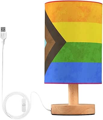 OURVII Pride Flag Grunge LGBT Table Lamps Room Desk Lamps Small ...