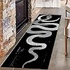 Amazon.com: Snake Runner Rug, Black Boa Flower and Arrow Design Rugs ...