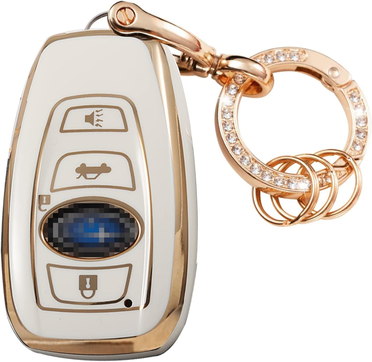 Amazon.com: WSAuto for subaru Key Fob Cover with Metal Keychain ...