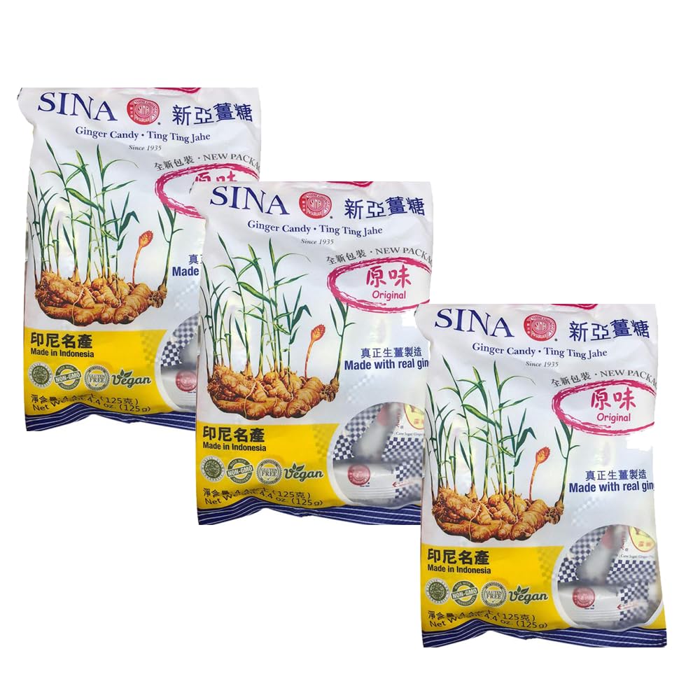 Amazon.com : Ting Ting Jahe Sina Ginger Candy, 4.4 Oz 3pk : Grocery ...