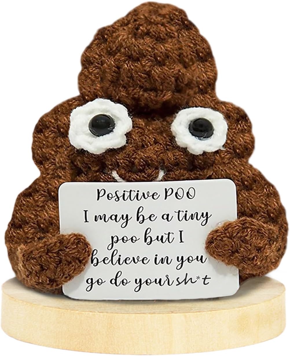 Amazon.com: PelJoaf Funny Positive Poo,Cute CrochetPals,with Positive ...