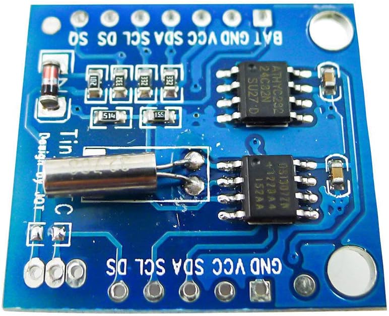 Robojax DS1307 AT24C32 Real Time Clock RTC I2c Module for Arduino ...