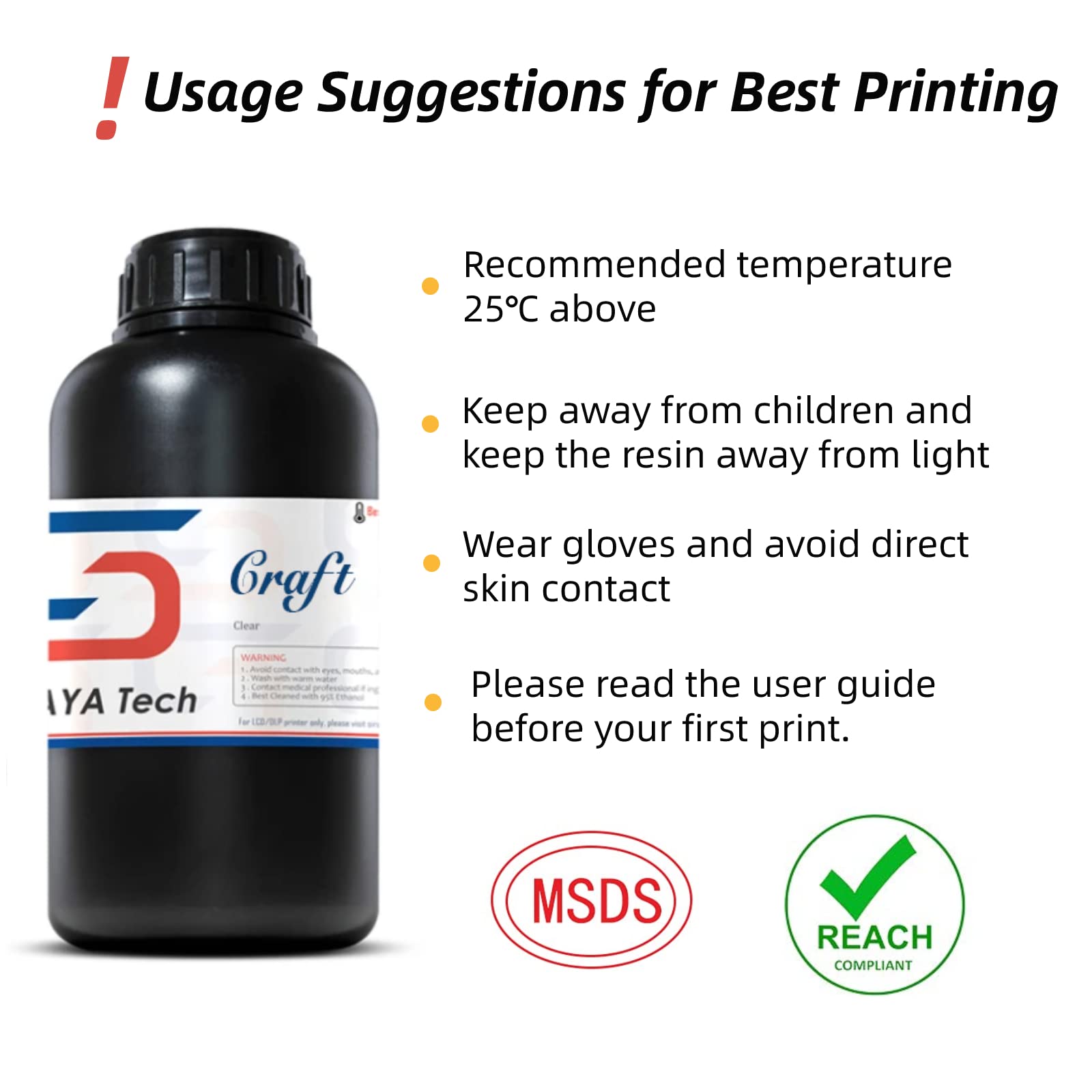 Snapklik.com : Siraya Tech Craft Ultra-Clear 3D Printer Resin - High ...