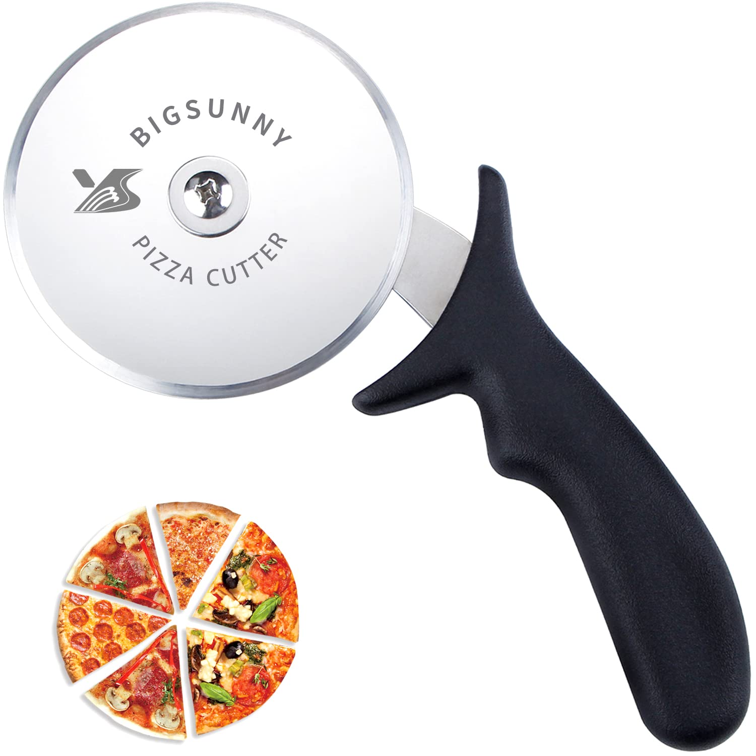 Amazon.com | MSY BIGSUNNY Pro Pizza Cutter, Stainless Steel Pizza ...