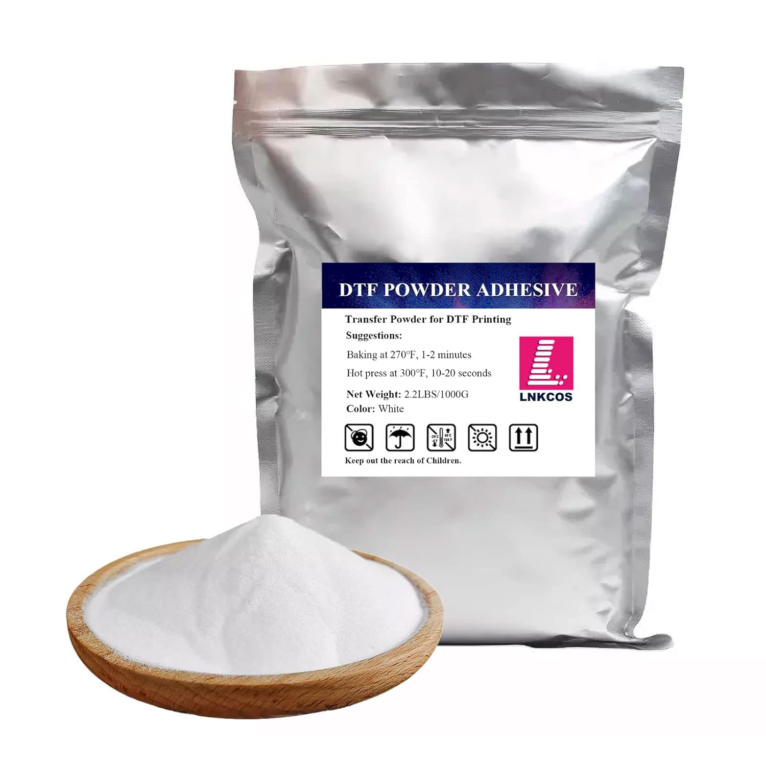 DTF Powder White 1KG/35.3oz Digital Transfer Hot Melt Adhesive Pretreat Powder for Ep L1800 ...