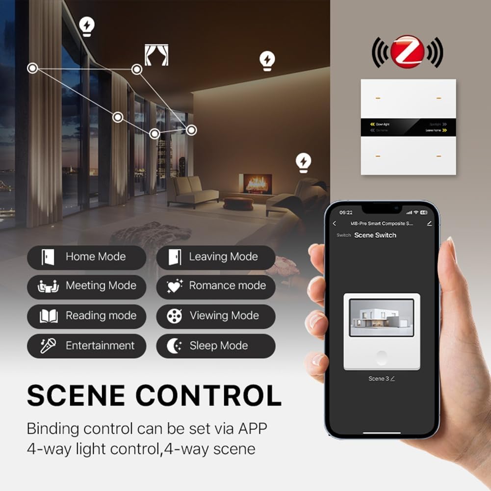 Yaregelun Tuya Zigbee Smart Scene Switch Model 500772326A1 User Manual