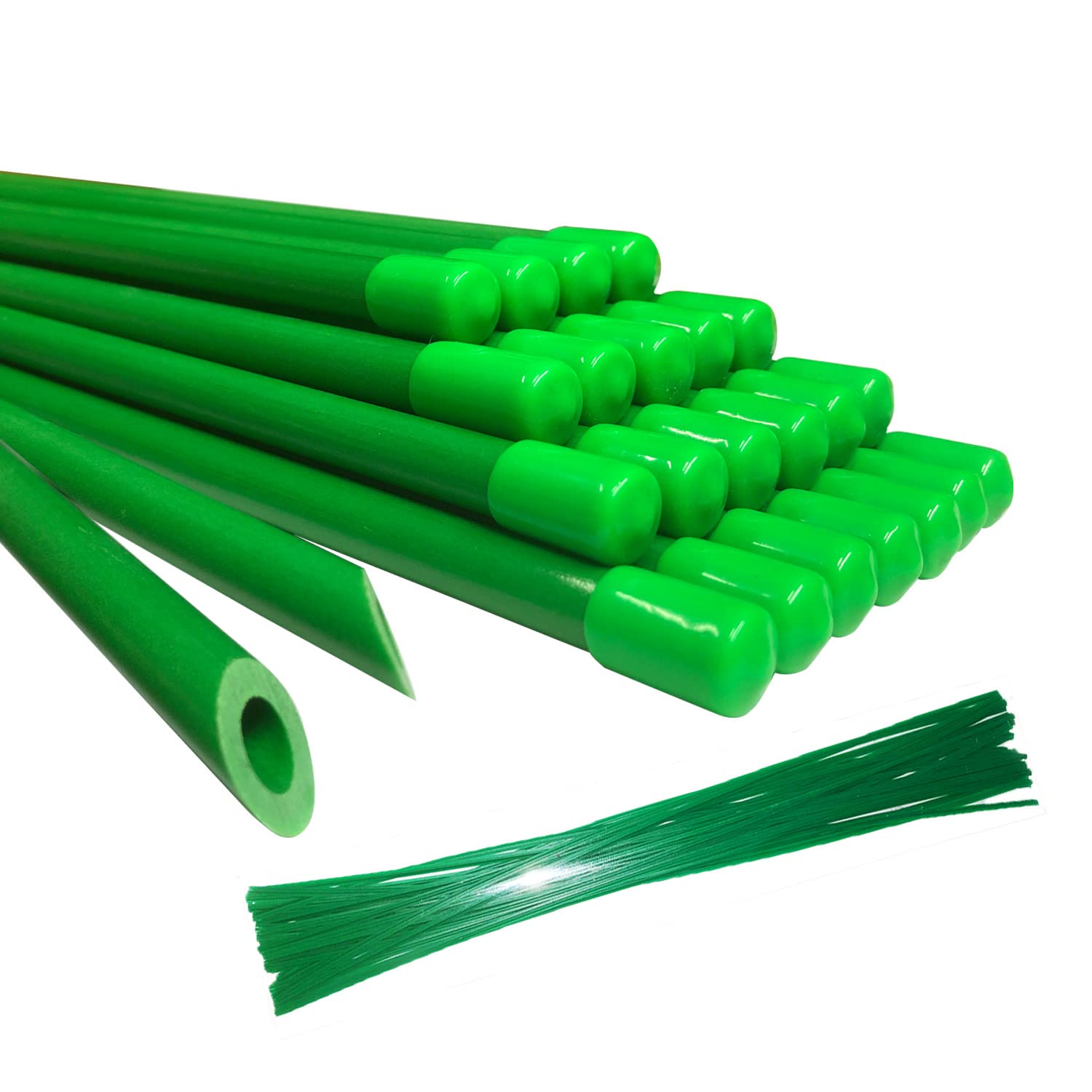 Amazon.com: Fiberglass Garden Stakes 12 inch(Hollow)-25pcs : Everything ...