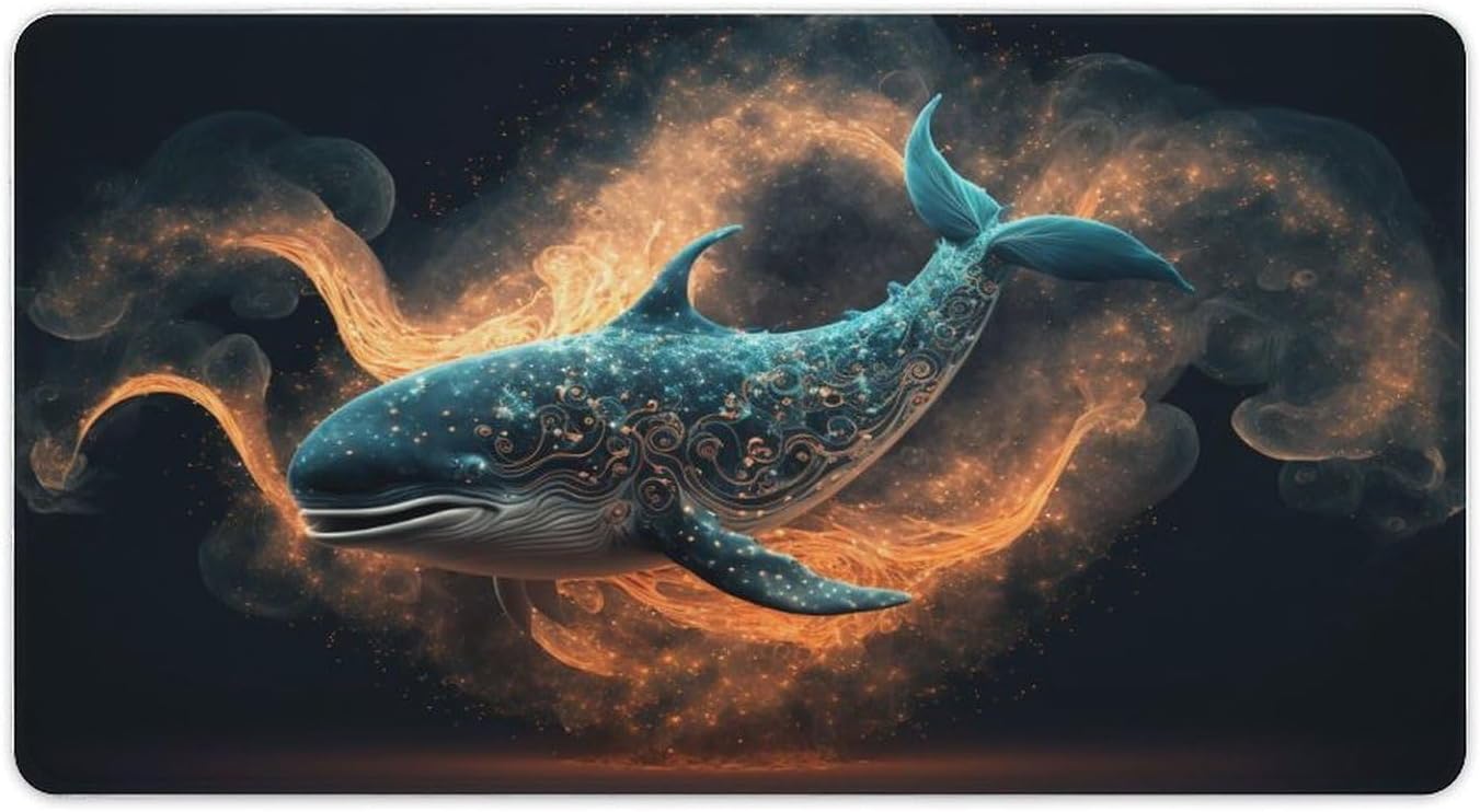 Tappetino per mouse lavabile con motivo a balena di alta qualità ...