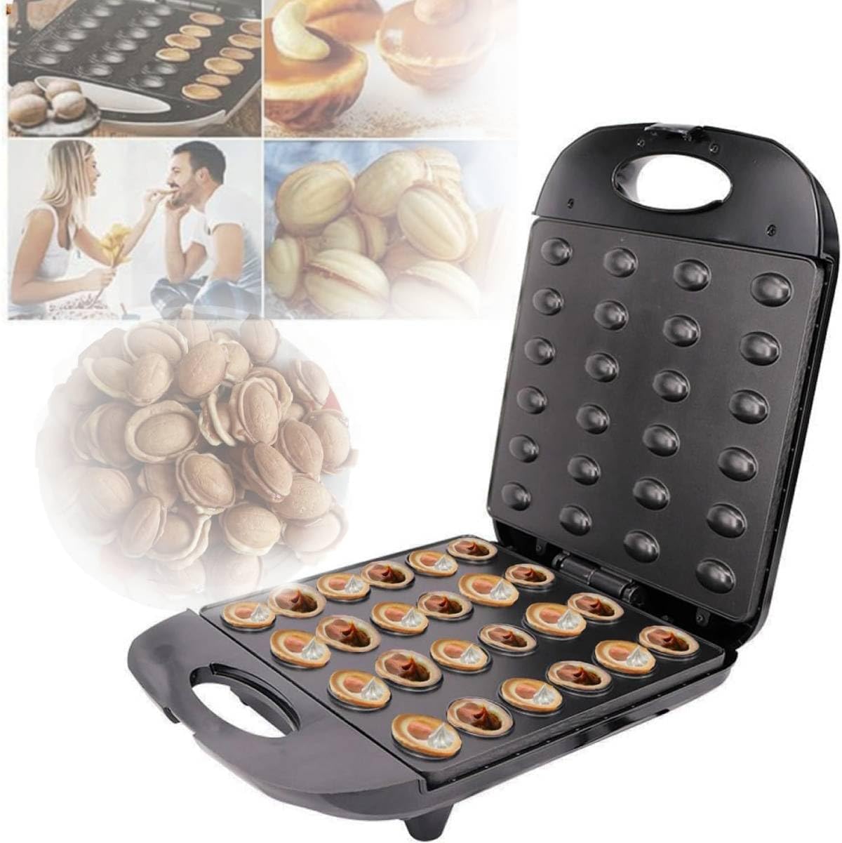 Amazon.com: Electric Maker Nut Maker Machine, 1400W DoubleSide Russian ...