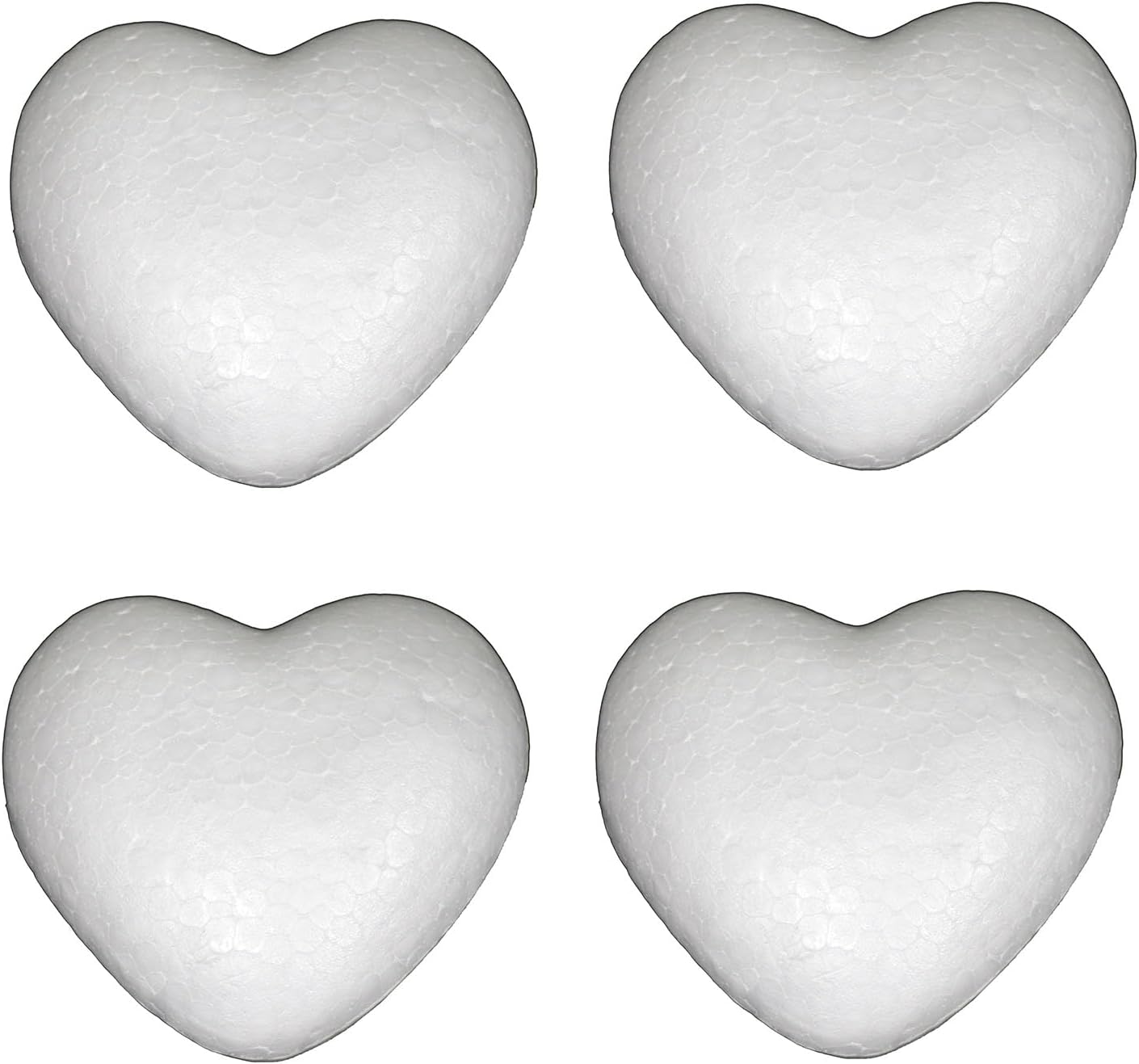 Amazon.com: Meuey Lyot 4 Inch (About 10.2 cm) White Heart Shaped ...