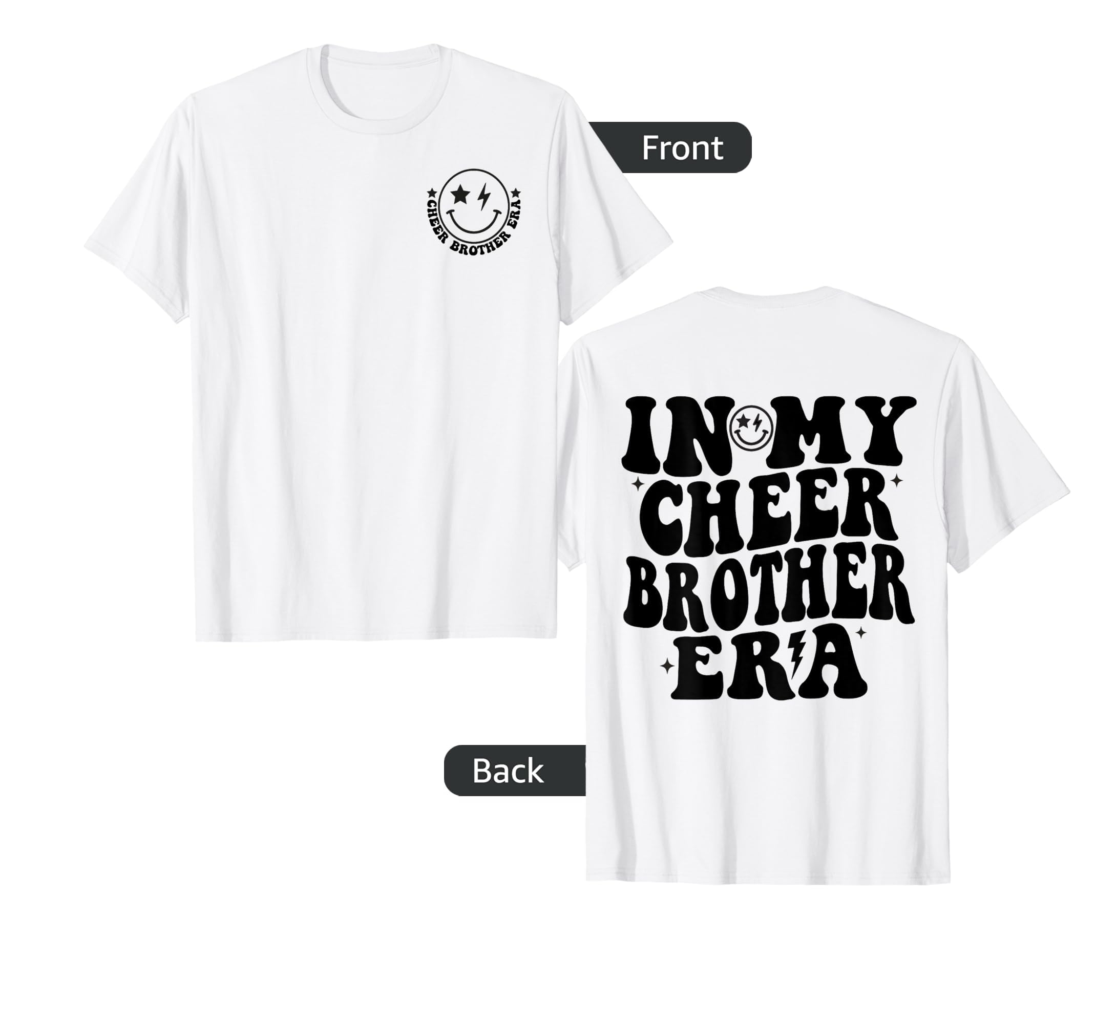 Amazon.com: In My Cheer Brother Era Cheerleading Sports Cheerleader Bro ...