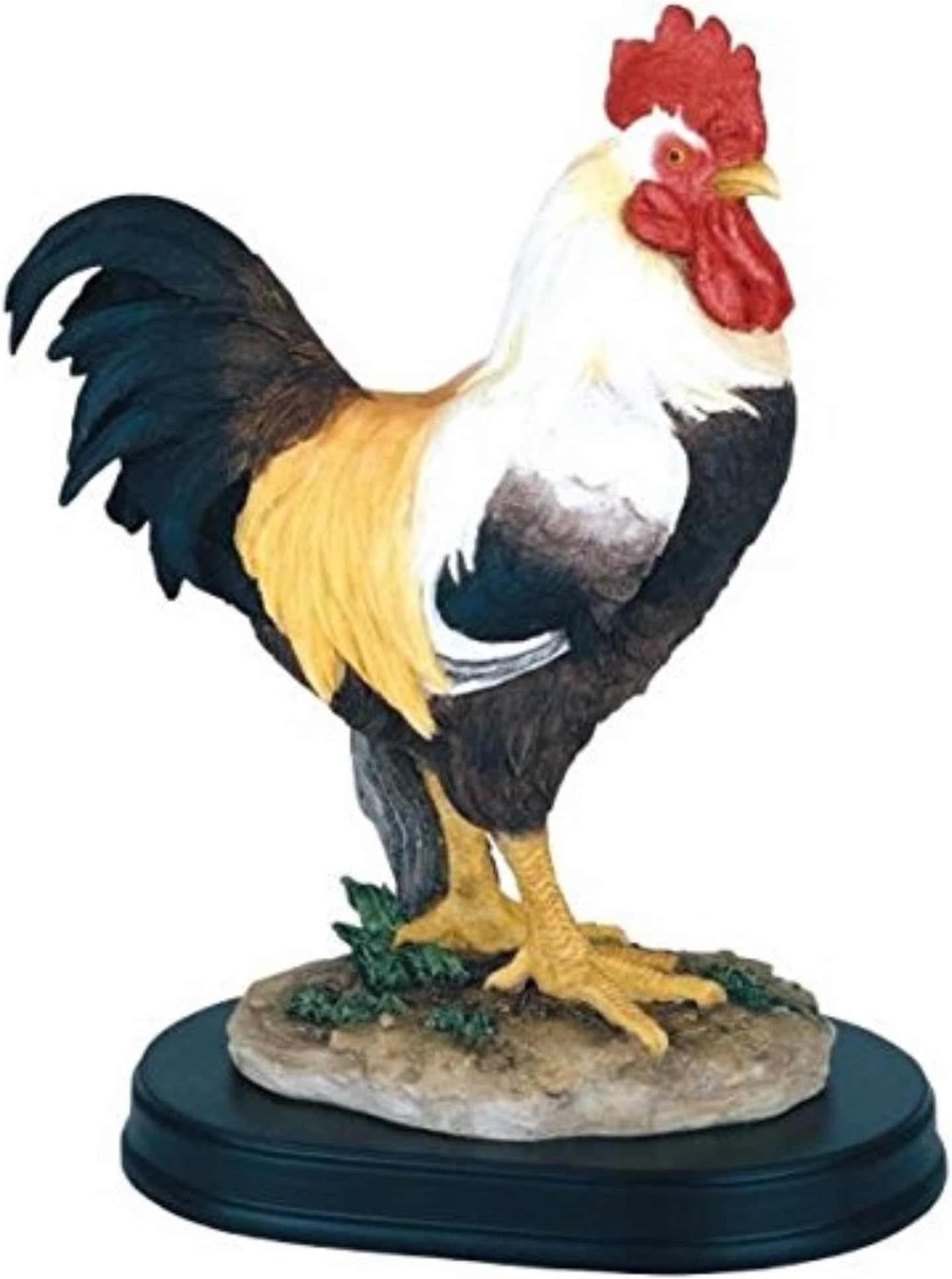 Amazon.com: Ebros Black Breasted Rooster Statue with Base 7" Tall Proud ...