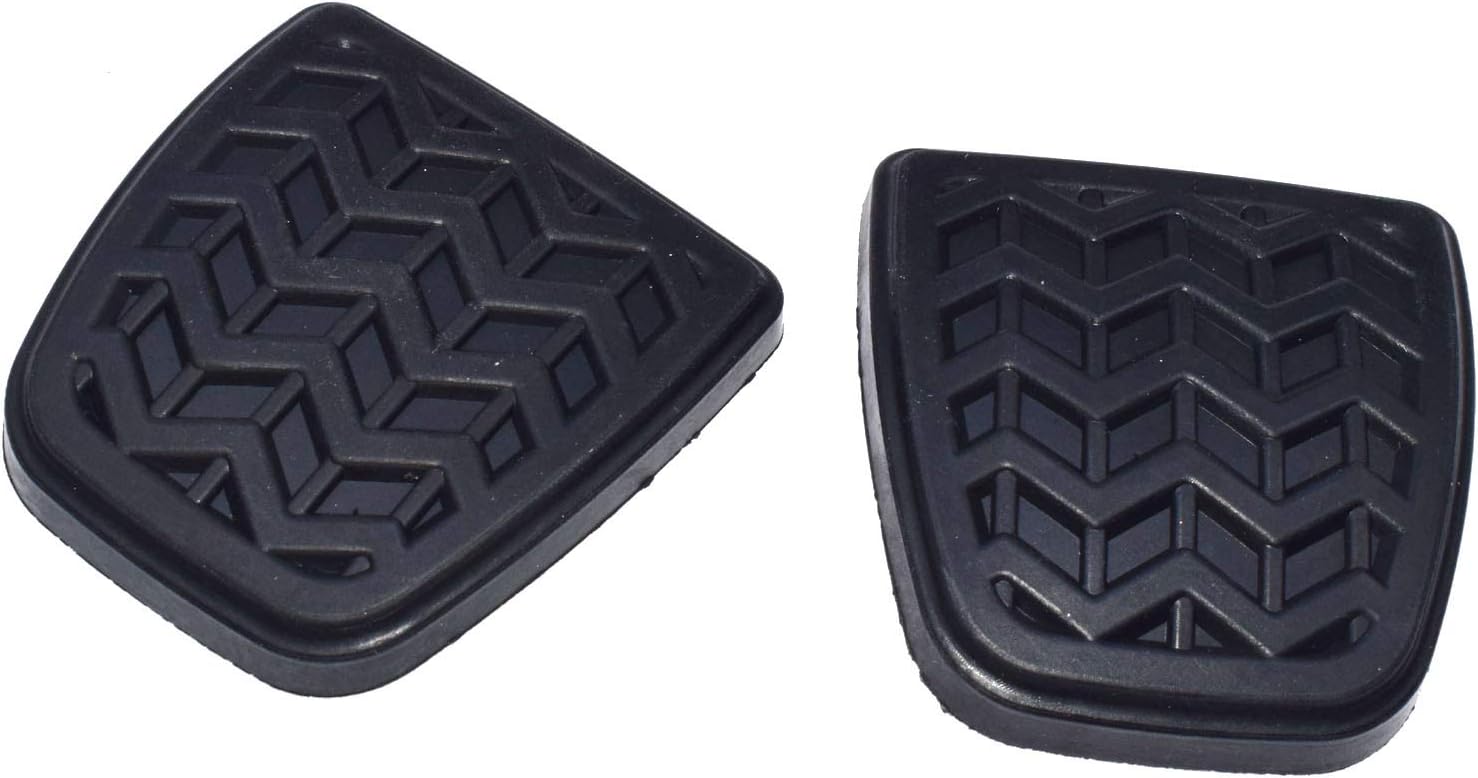 Set of 2 Clutch or Brake Pedal Pad Black Rubber for Toyota Toyota ...