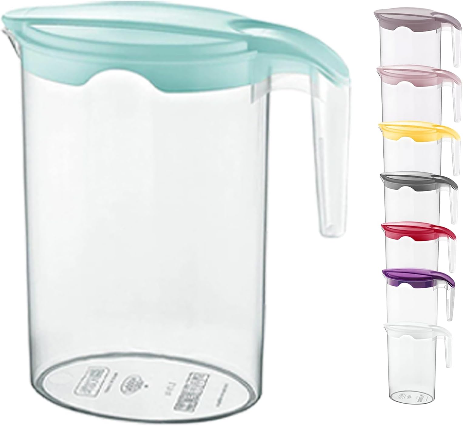 1 Liter Plastic Water Fruit Juices Jug Milk with Lid and Easy in ...